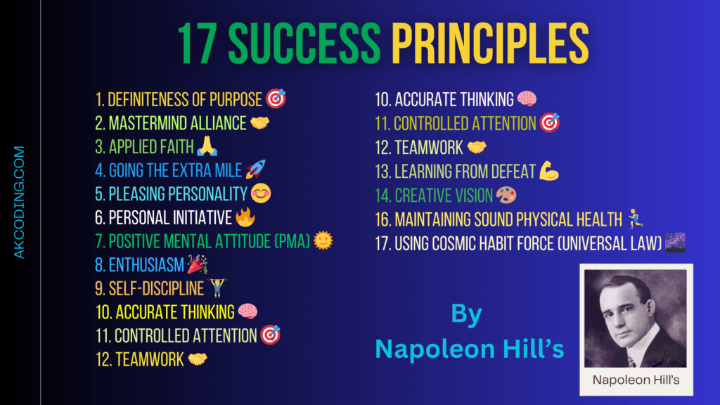 Napoleon Hill’s 17 Success Principles: Proven Strategies to Achieve ...